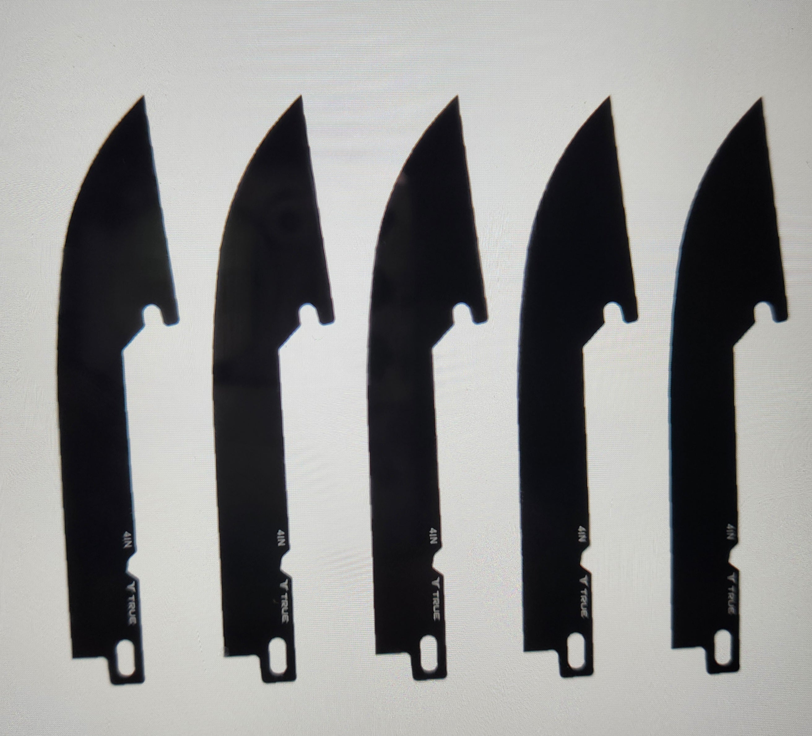 True 4" Drop Point 5 Pack Replacement Blades | The Tool Store